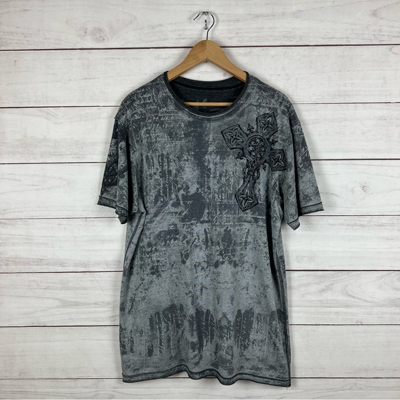 Affliction | Shirts | Affliction Skull Reversible Tshirt Xl | Poshmark